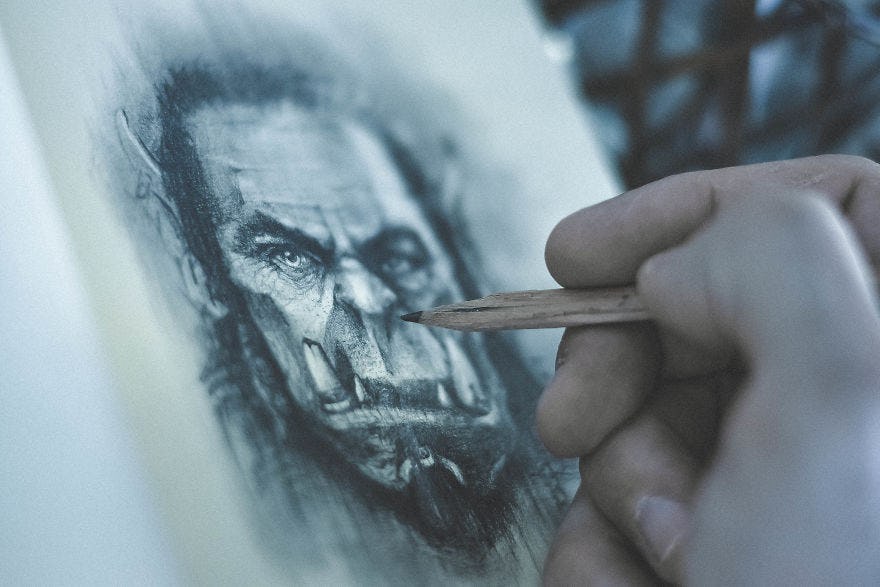 Striking Pencil Drawings of Movie Characters and Other Icons